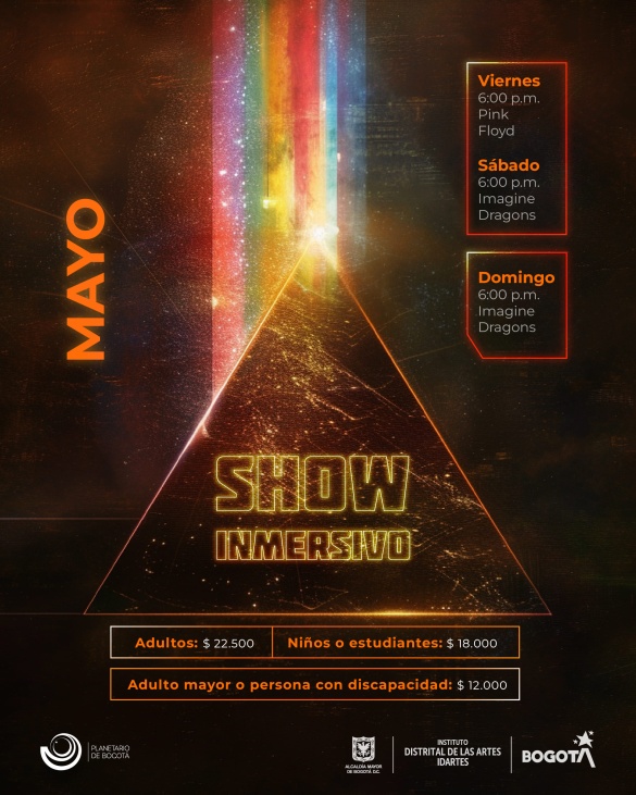 Show inmersivo mayo | Planetario de Bogotá